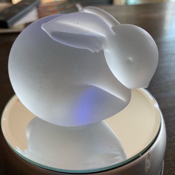 Crowning Touch | Art | Frosted Satin Glass Rabbit Figurine From The ...
